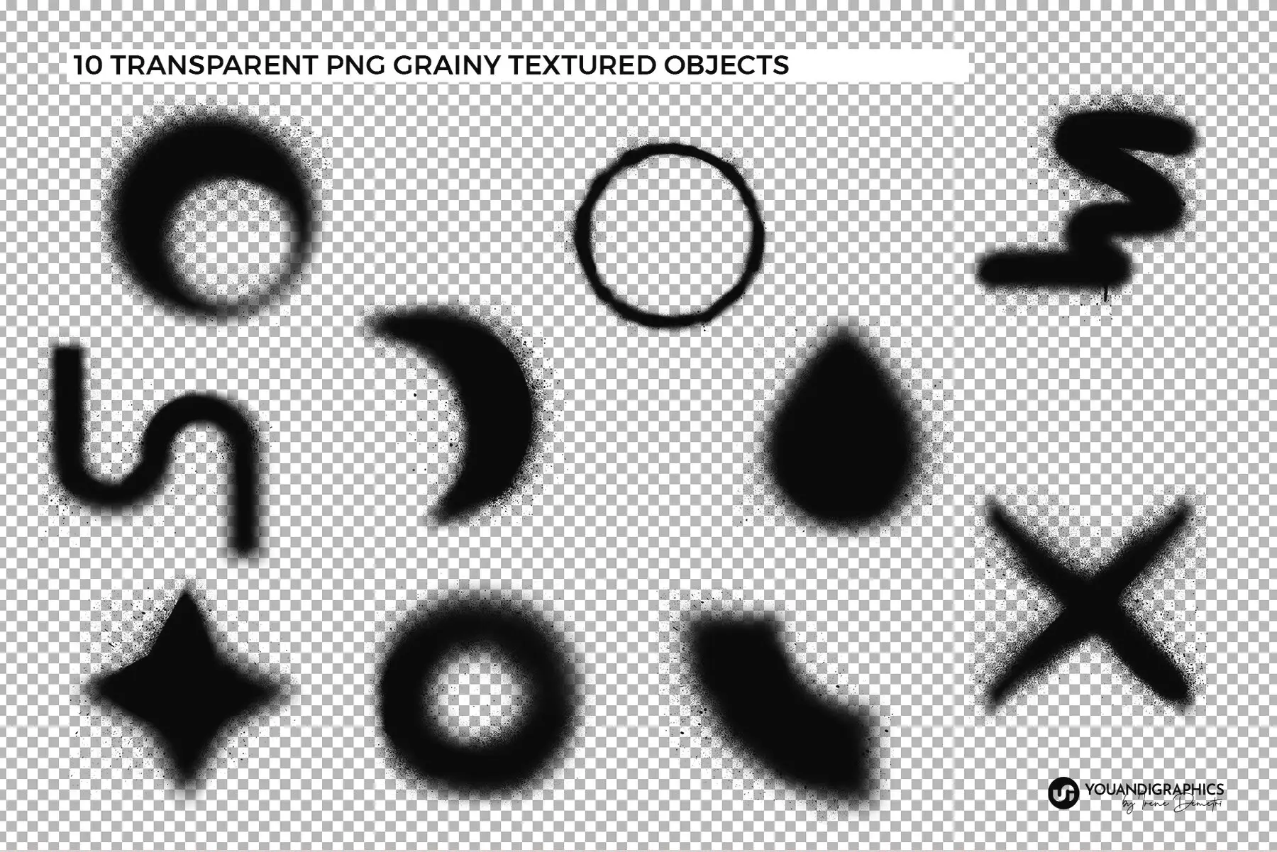 Spray Painted Overlays - Backgrounds Gradients - YouWorkForThem