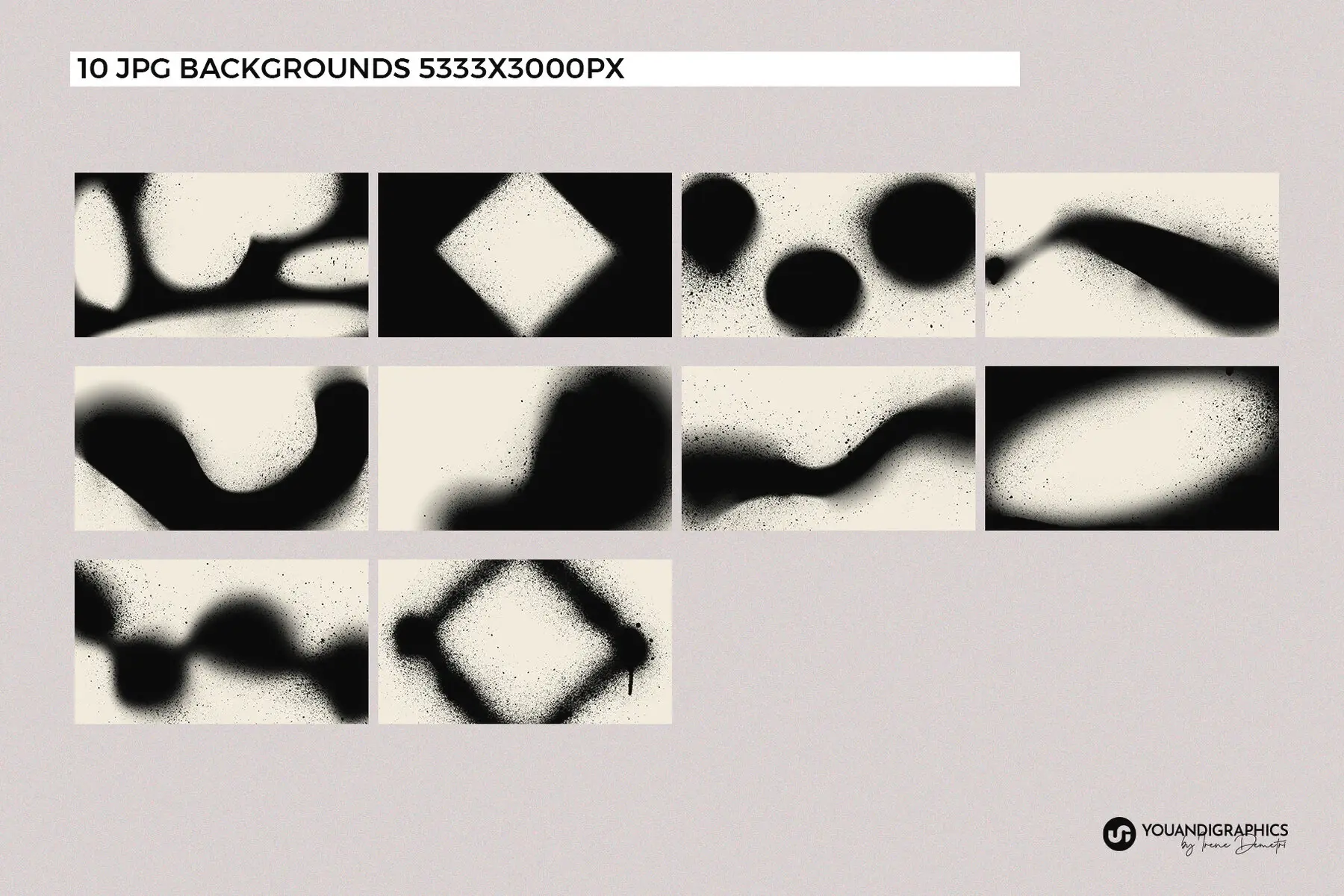 Spray Painted Overlays - Backgrounds Gradients - YouWorkForThem