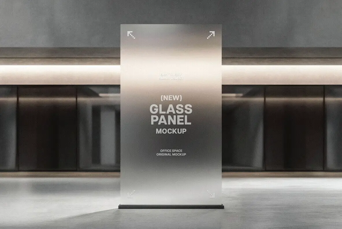 Glass Panel Signage Mockup Graphics - YouWorkForThem