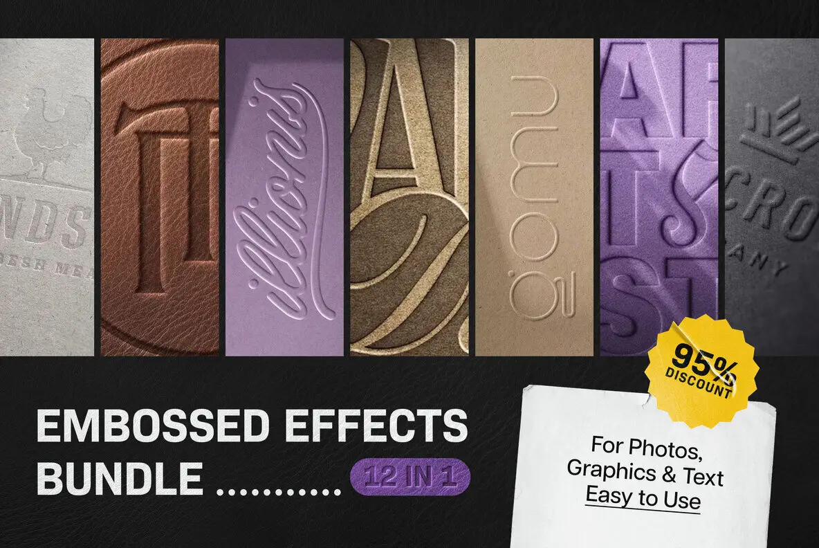 Embossed Effects Bundle - YouWorkForThem