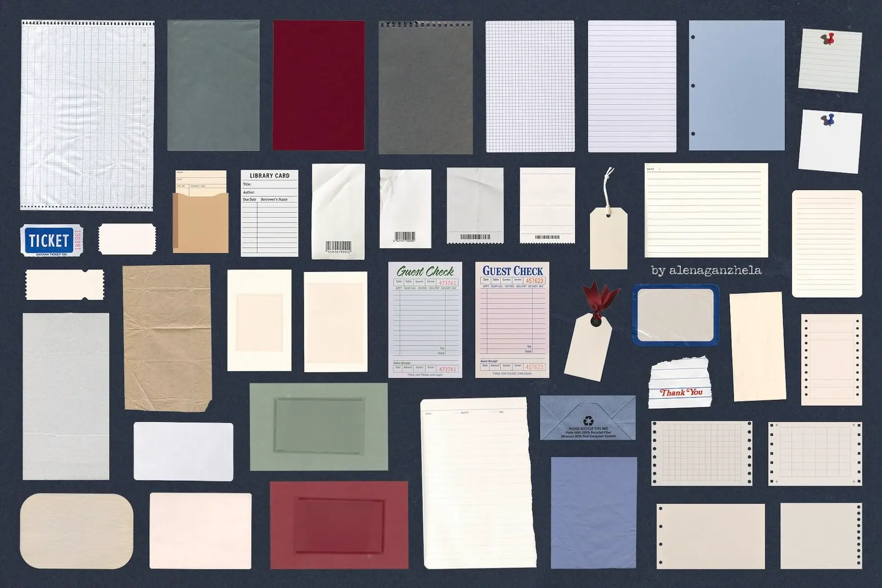 Archivist Trendy Paper Collage Creator Objects - YouWorkForThem