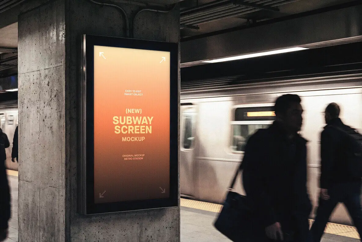 Subway Vertical Screen Mockup Mockups - YouWorkForThem