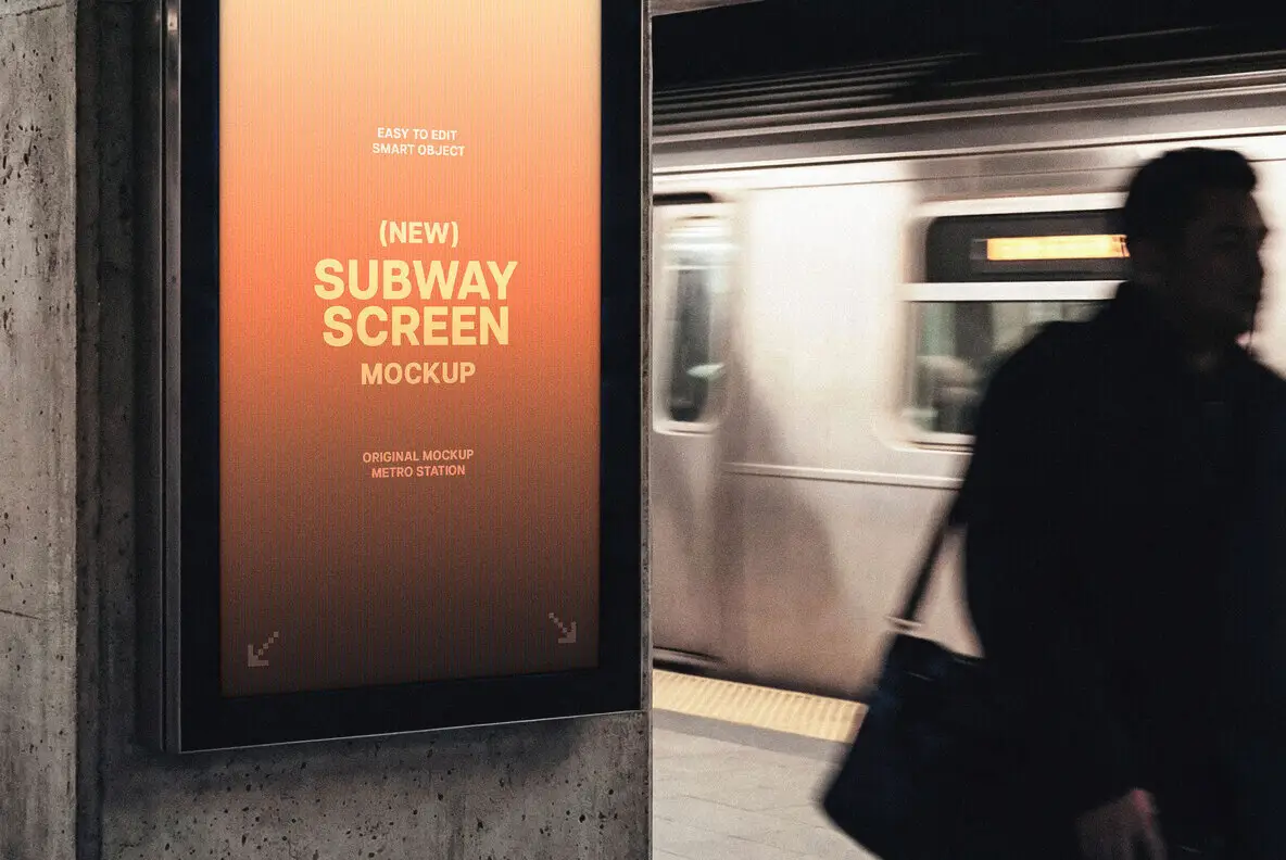 Subway Vertical Screen Mockup Mockups - YouWorkForThem