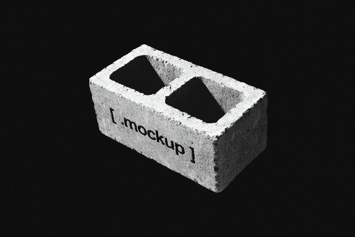 Cinder Block Mockup Mockups - YouWorkForThem