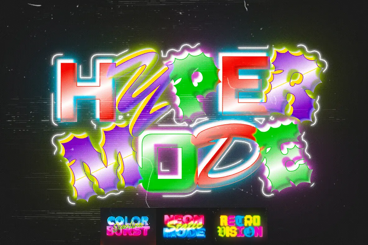 RGB Glow Text Effects - YouWorkForThem