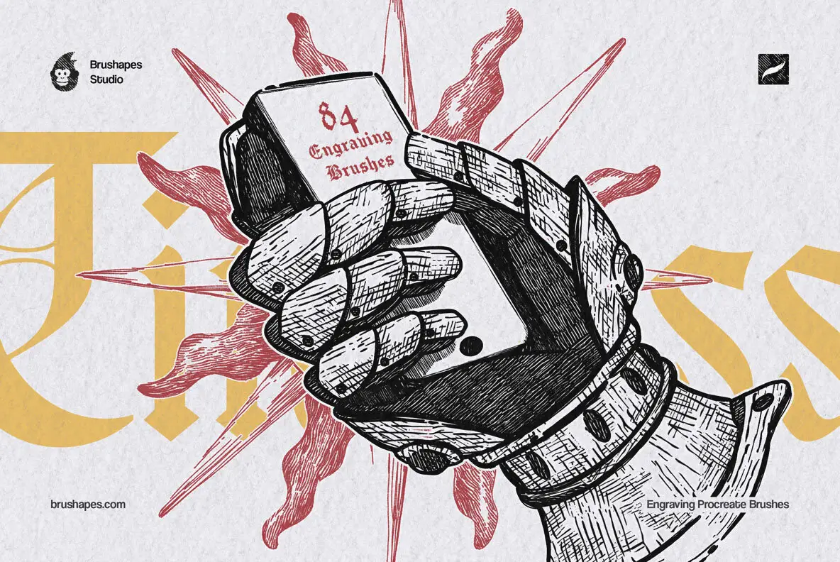 Timeless Engraving Procreate Brushes - YouWorkForThem