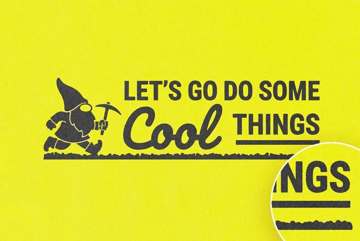 Retro Print Authentic Template - YouWorkForThem