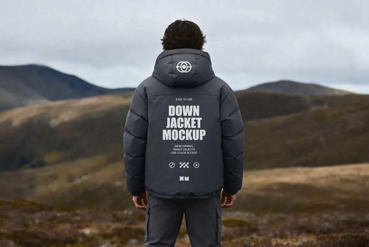 Puffer Jacket Mockup Mockups - YouWorkForThem