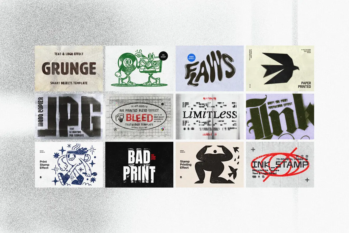 12-in-1 Paper Printed Effects Bundle - YouWorkForThem