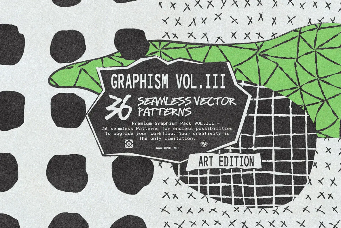 36 Seamless Vector Graphism Patterns Vol.03 Patterns - YouWorkForThem