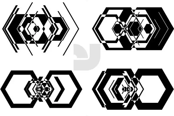 Hexagons Intersection Icons - YouWorkForThem