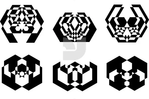 Hexagons Intersection Icons - YouWorkForThem
