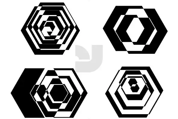 Hexagons Intersection Icons - YouWorkForThem