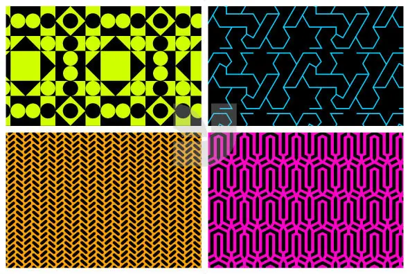 Day Glo Patterns Patterns - YouWorkForThem