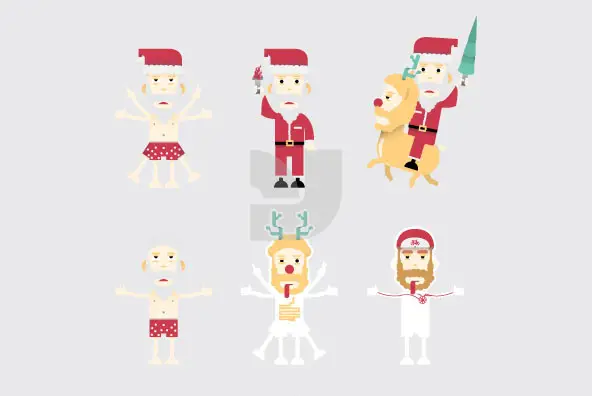 Twisted Christmas Santa 02 Graphics - YouWorkForThem