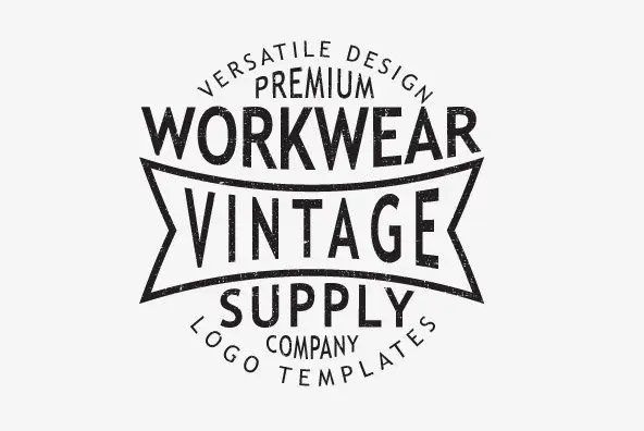 Vintage Workwear Logo Templates Graphics - YouWorkForThem