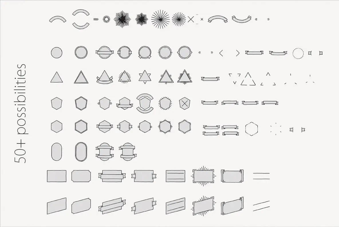 Line Badge Kit ver.1 Graphics - YouWorkForThem