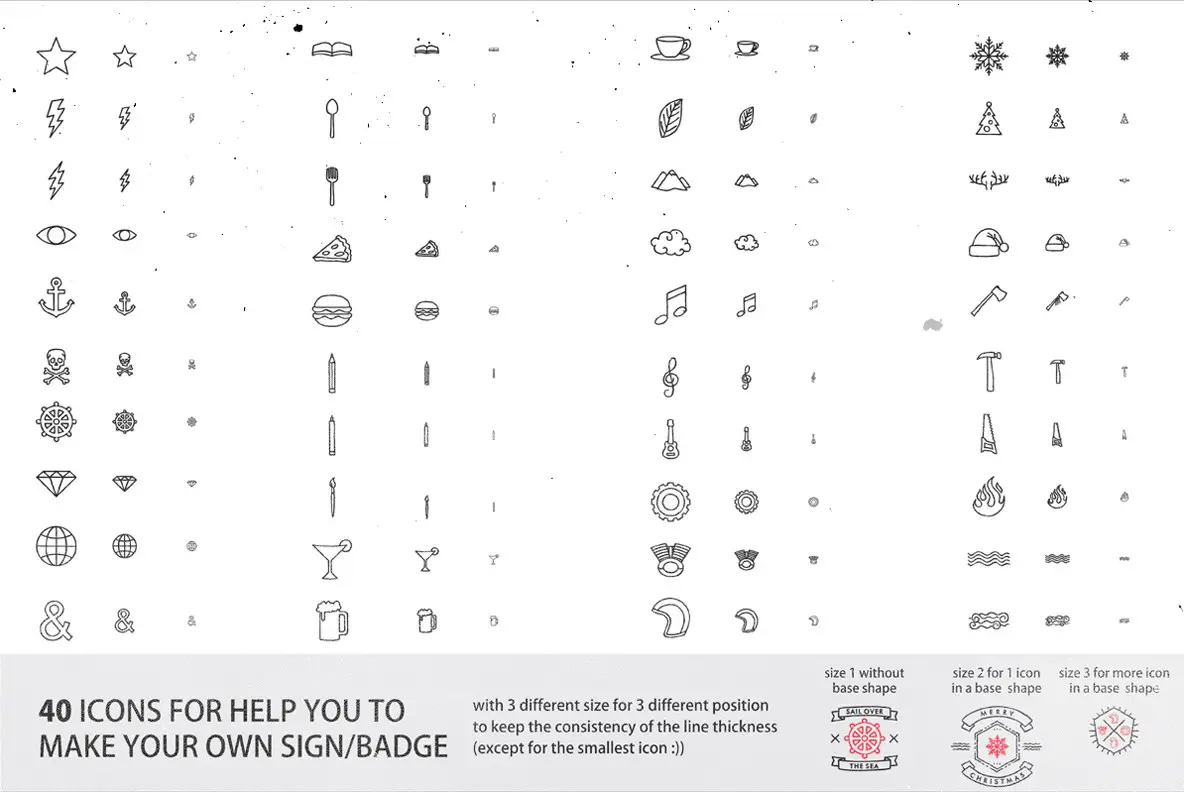 Line Badge Kit ver.1 Graphics - YouWorkForThem