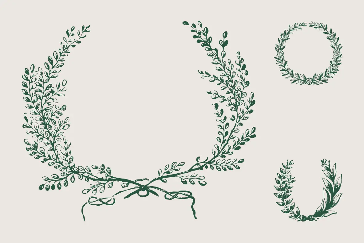 26 Old Laurels Flourishes - YouWorkForThem