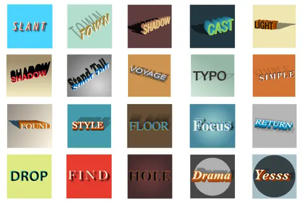 Typography Templates Shadow Graphics - YouWorkForThem