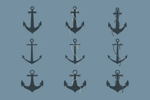 Nautical Anchors Graphics - YouWorkForThem