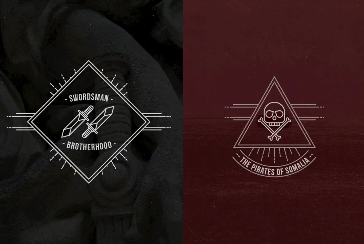 Line Badge Kit V2 Logos - YouWorkForThem