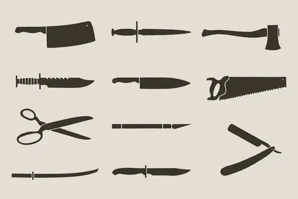 Knives Blades Graphics - YouWorkForThem