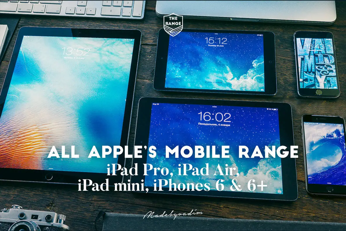 The Range - 100 Apple iDevice Mockups Graphics - YouWorkForThem