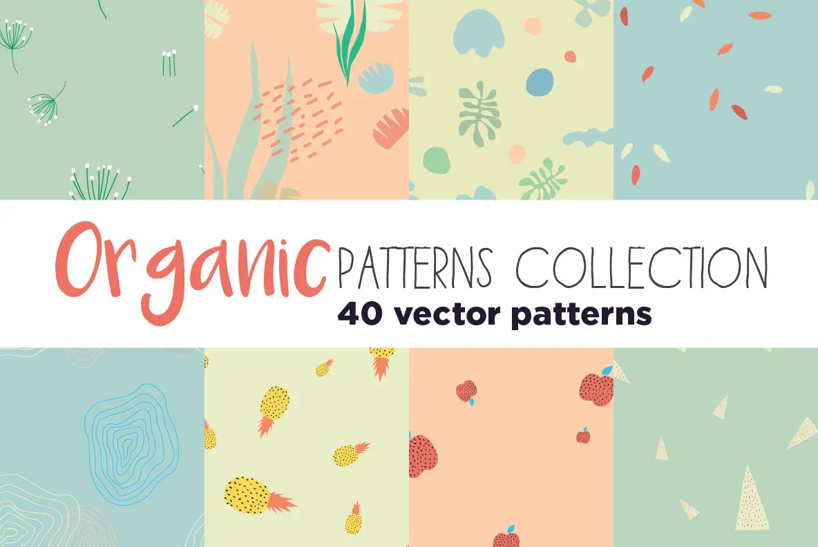 Organic Patterns Collection Graphics - Youworkforthem