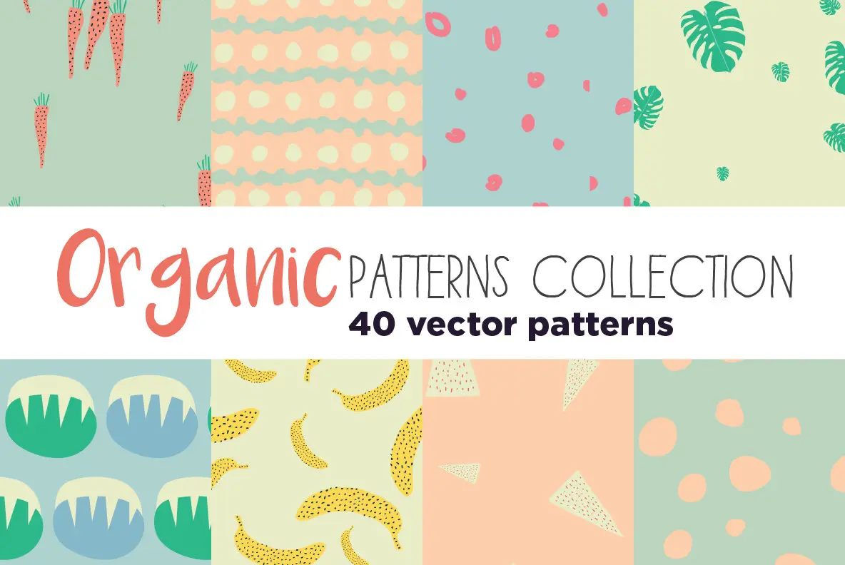 Organic Patterns Collection Graphics - Youworkforthem