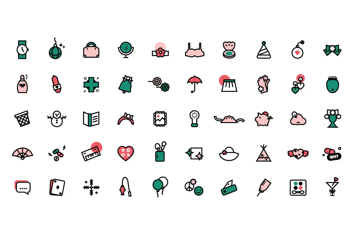 Girl Stuff Icon Collection Icons - YouWorkForThem