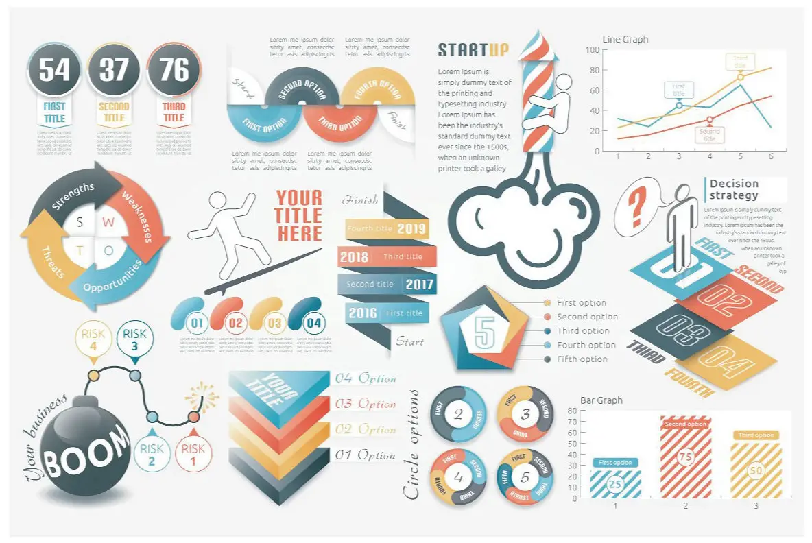 Infographic Elements Bundle 3 in 1 vol.6 Graphics - YouWorkForThem