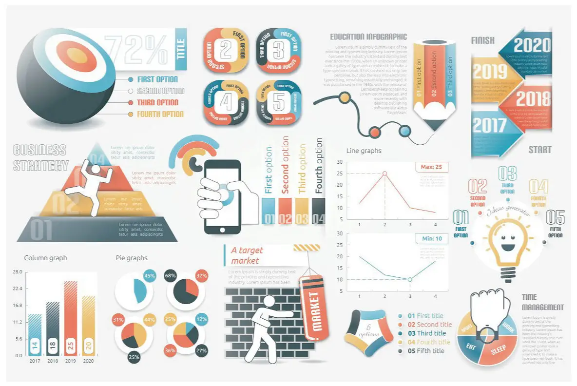 Infographic Elements Bundle 3 in 1 vol.6 Graphics - YouWorkForThem