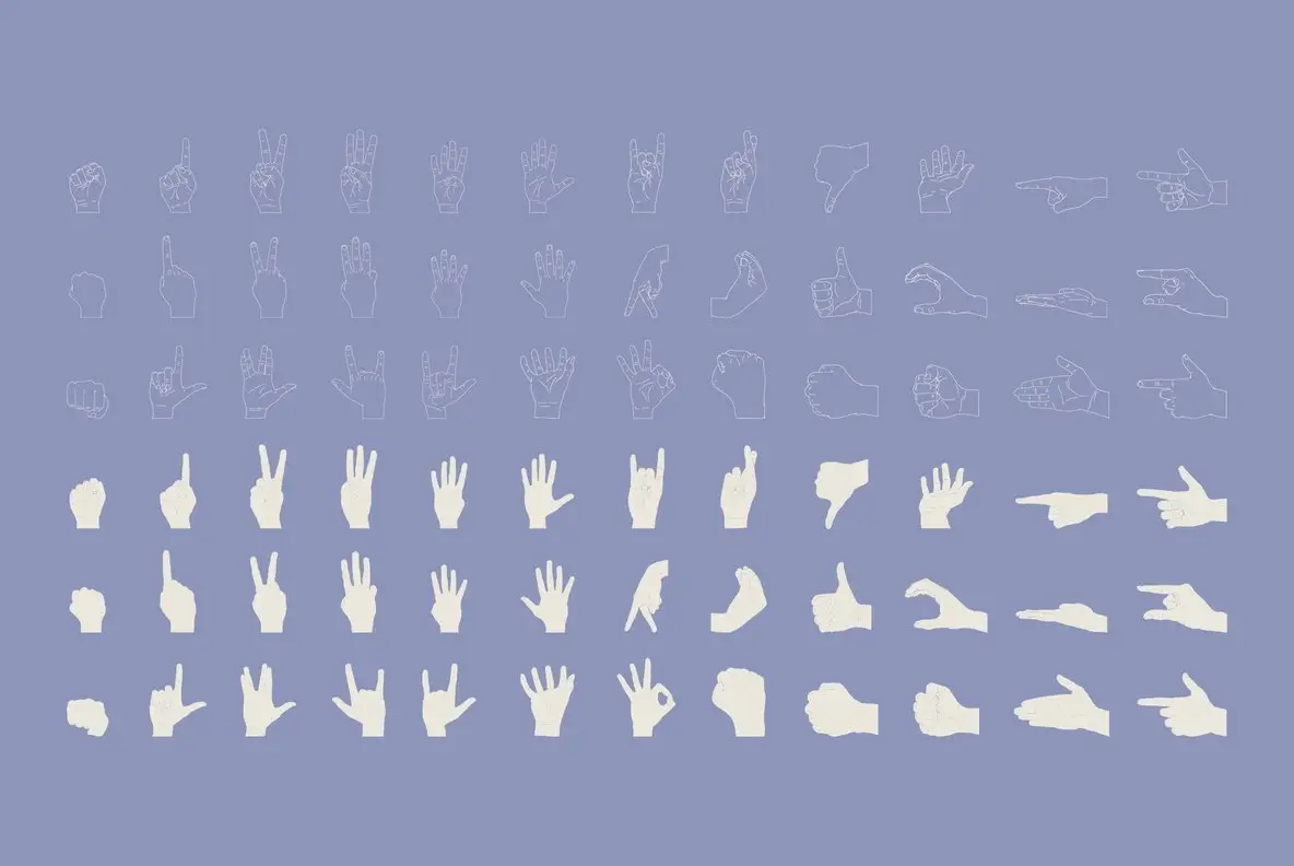 Hand Gestures Graphics - YouWorkForThem