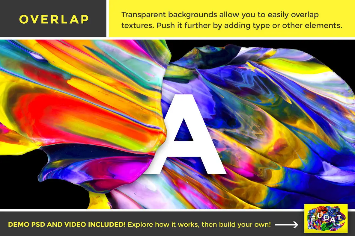 Float Isolated Abstract Paint Textures Graphics - YouWorkForThem