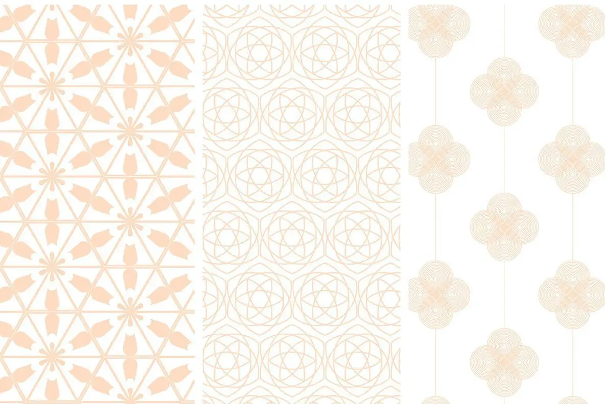 Geometric Floral Seamless Patterns Graphics - YouWorkForThem
