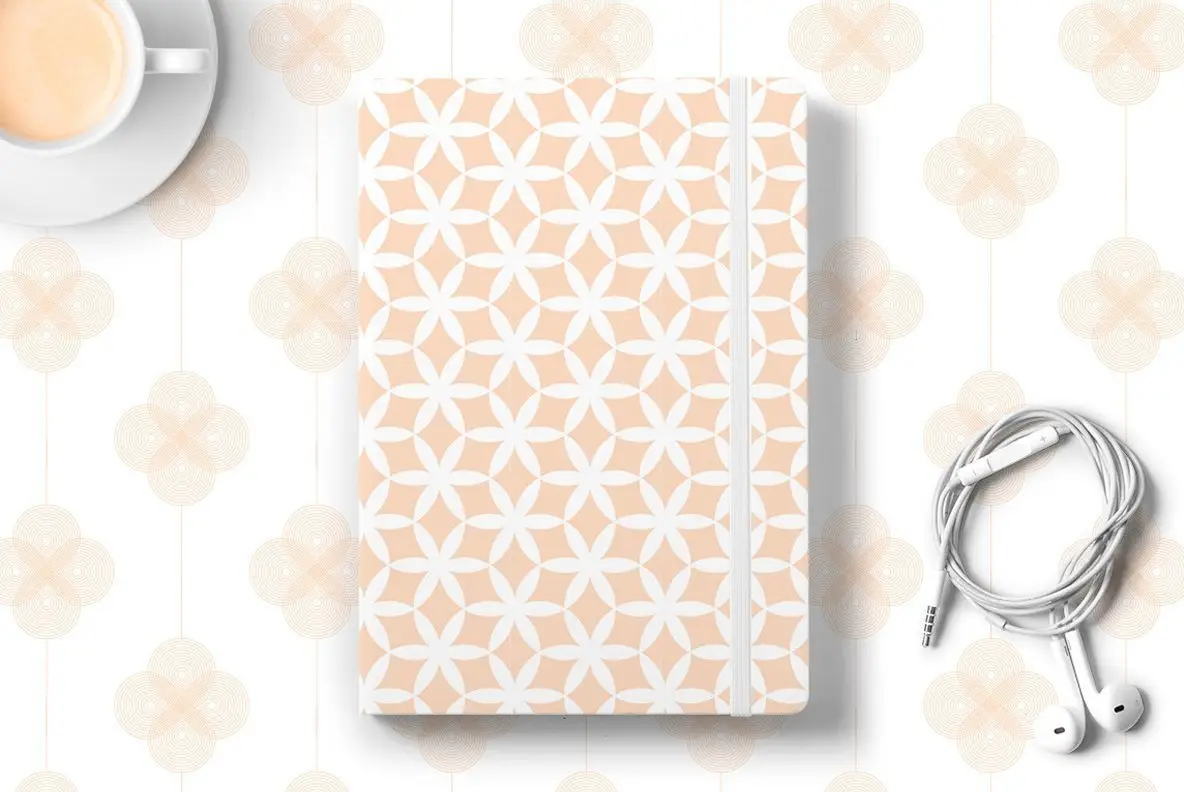 Geometric Floral Seamless Patterns Graphics - YouWorkForThem