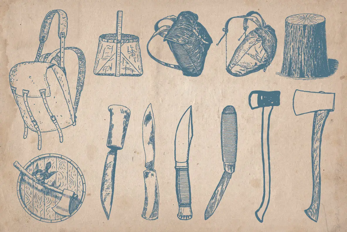 Vintage Outdoors Illustrations Graphics - YouWorkForThem