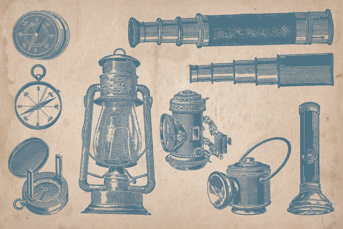 Vintage Outdoors Illustrations Graphics - YouWorkForThem