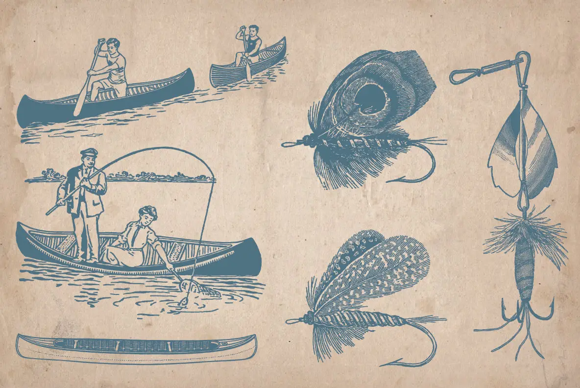 Vintage Outdoors Illustrations Graphics - YouWorkForThem