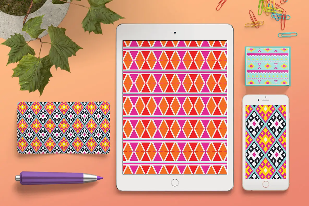 Electro Boho Seamless Patterns Graphics - YouWorkForThem