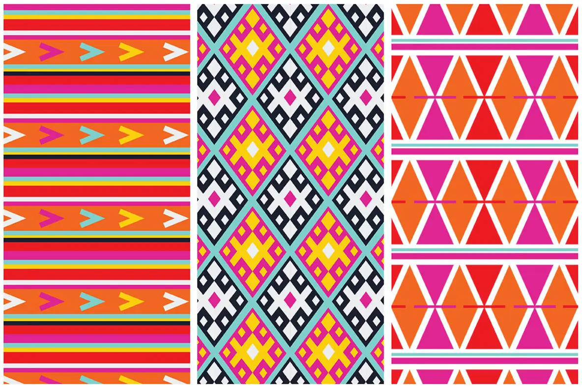 Electro Boho Seamless Patterns Graphics - YouWorkForThem