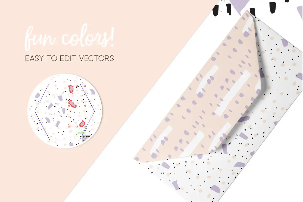 Confetti Patterns set of 12 Graphics - YouWorkForThem
