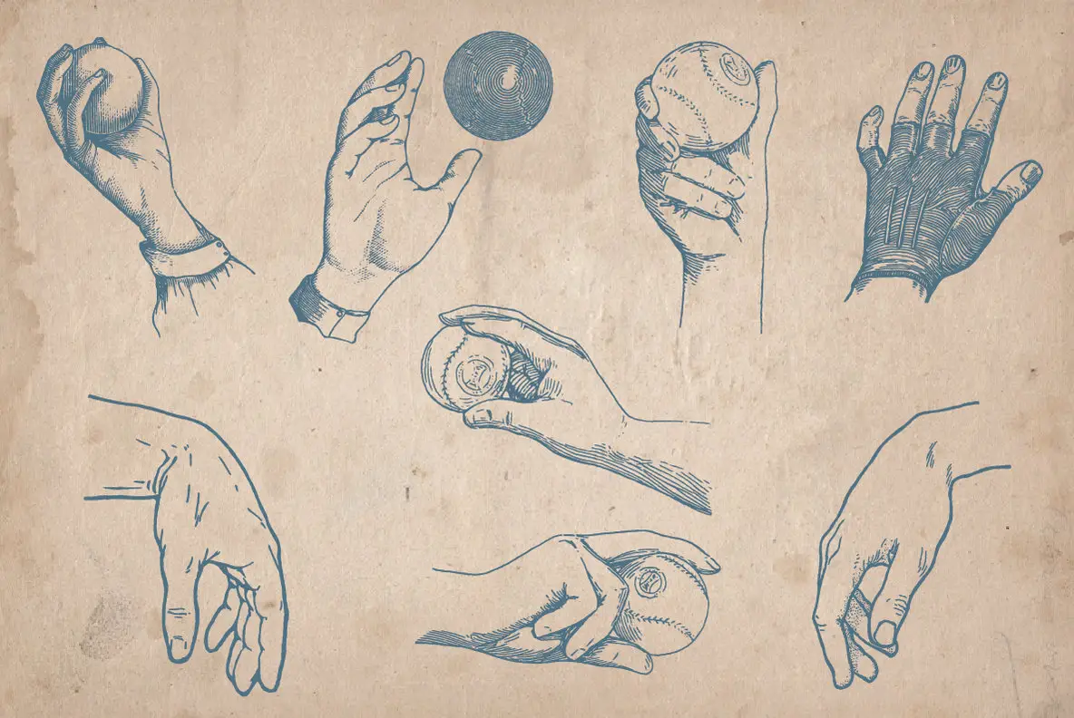 100 Vintage Hand Illustrations Graphics - YouWorkForThem