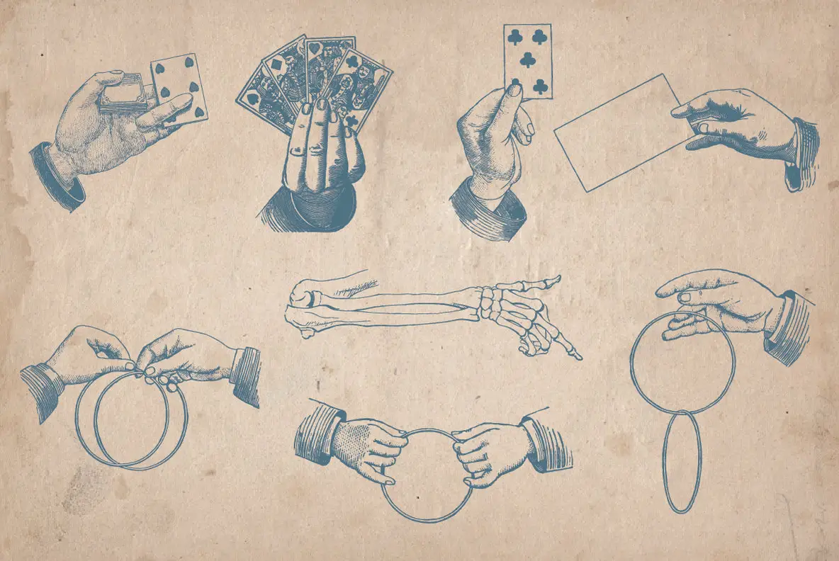 100 Vintage Hand Illustrations Illustrations - YouWorkForThem