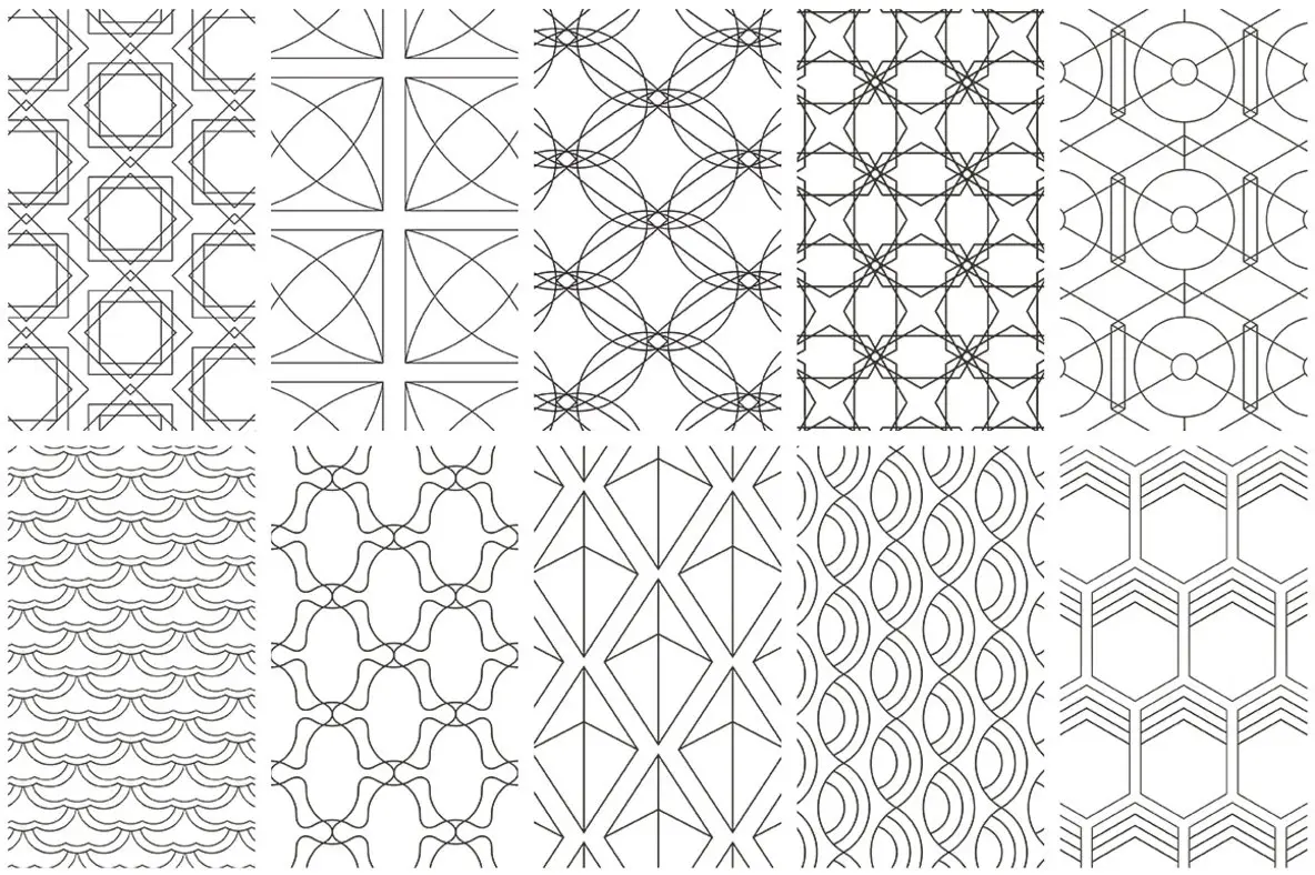 Feminine Elegant Patterns Graphics - YouWorkForThem