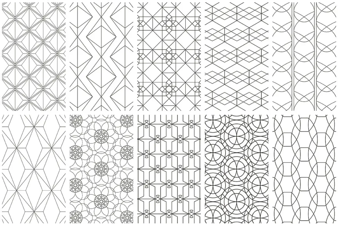 Feminine Elegant Patterns Graphics - YouWorkForThem