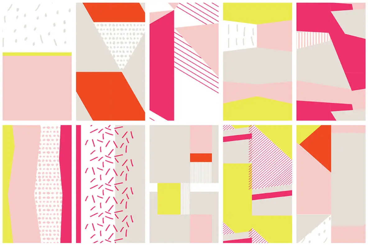 Color Blocking Patterns Graphics - YouWorkForThem