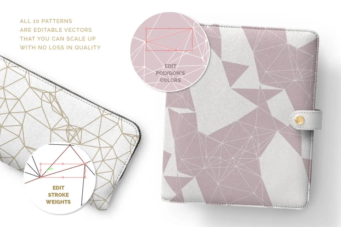 Polygon Patterns Graphics - YouWorkForThem