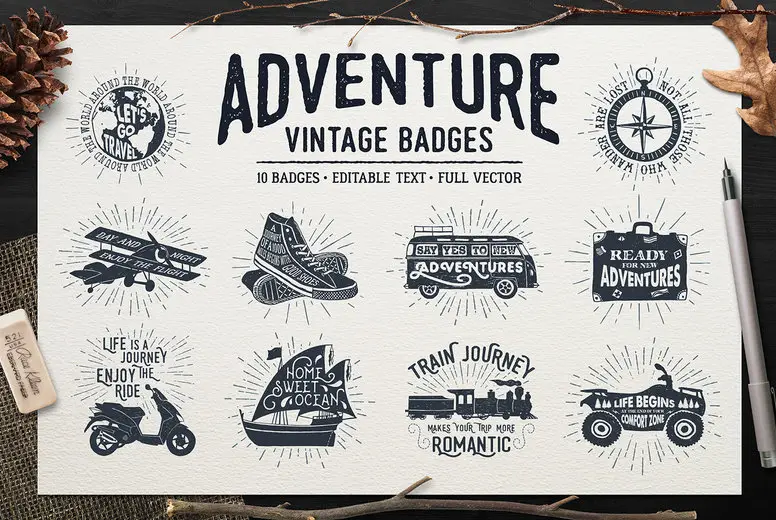 50 Retro Logos Bundle Logos - YouWorkForThem